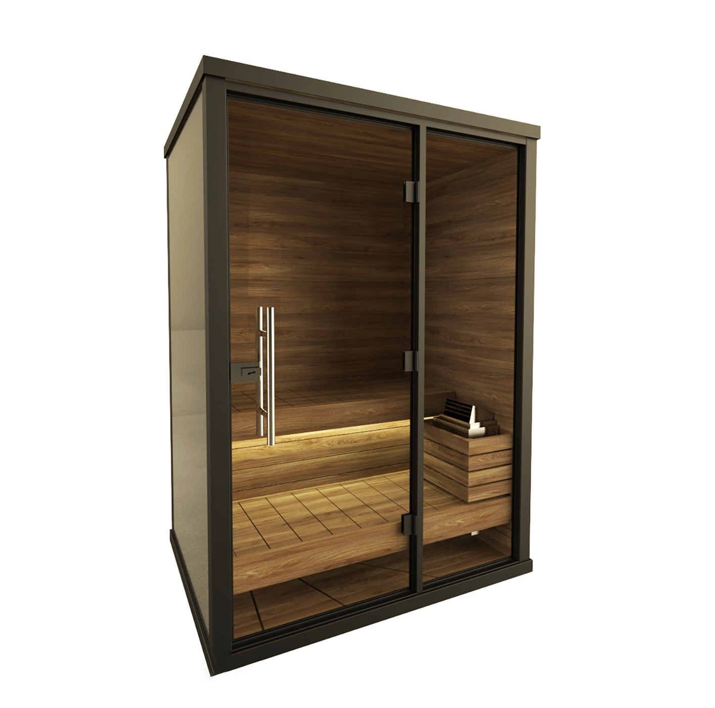 Haljas Hele Nano 2 Person Outdoor Sauna — The Sauna Heater