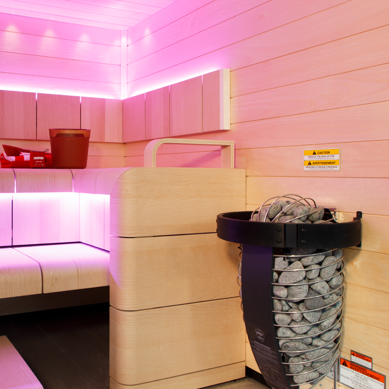 Harvia Spirit SP90E Electric Sauna Heater Package — The Sauna Heater