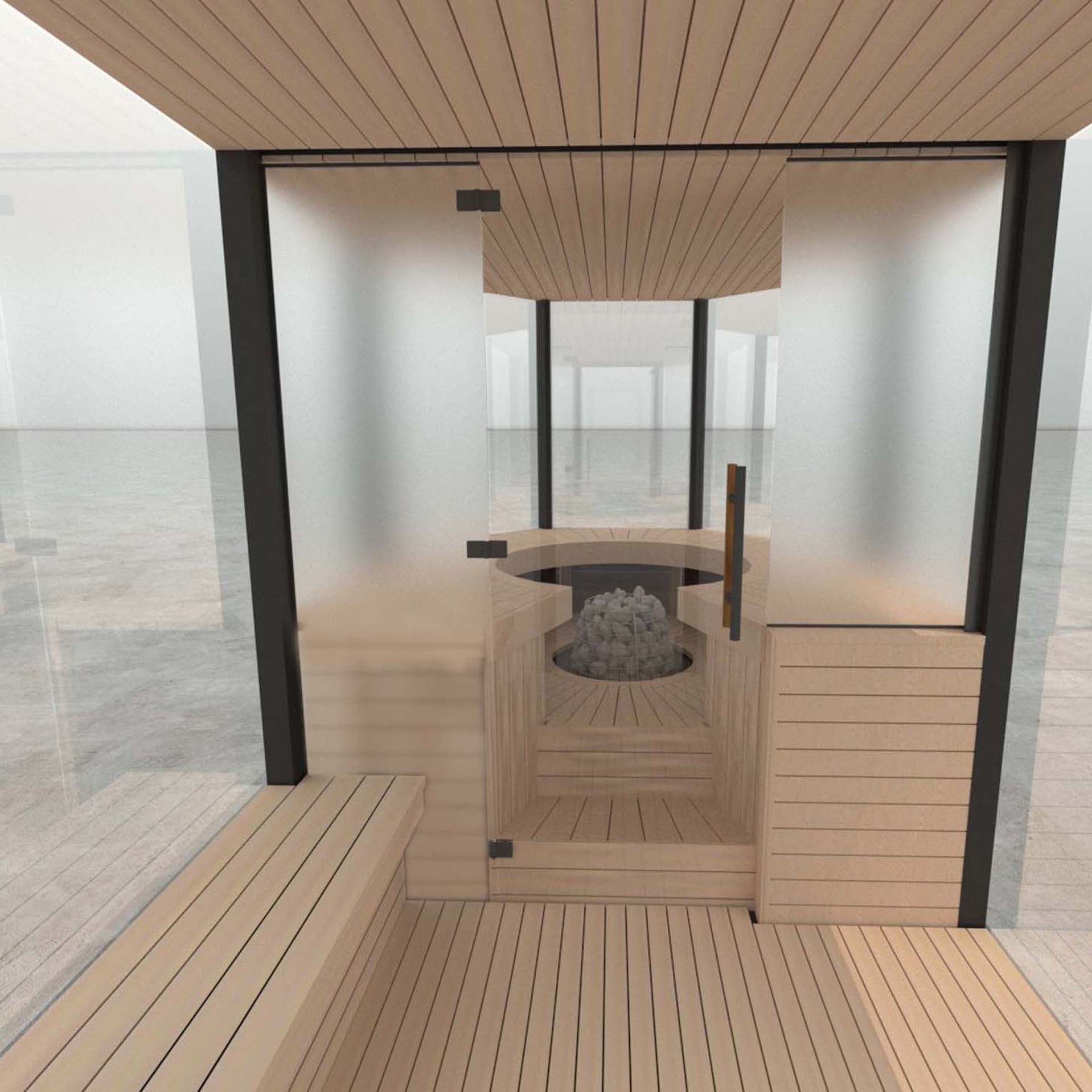 7 Person Fully Assembled Luxury Outdoor Sauna by Haljas Houses — The ...