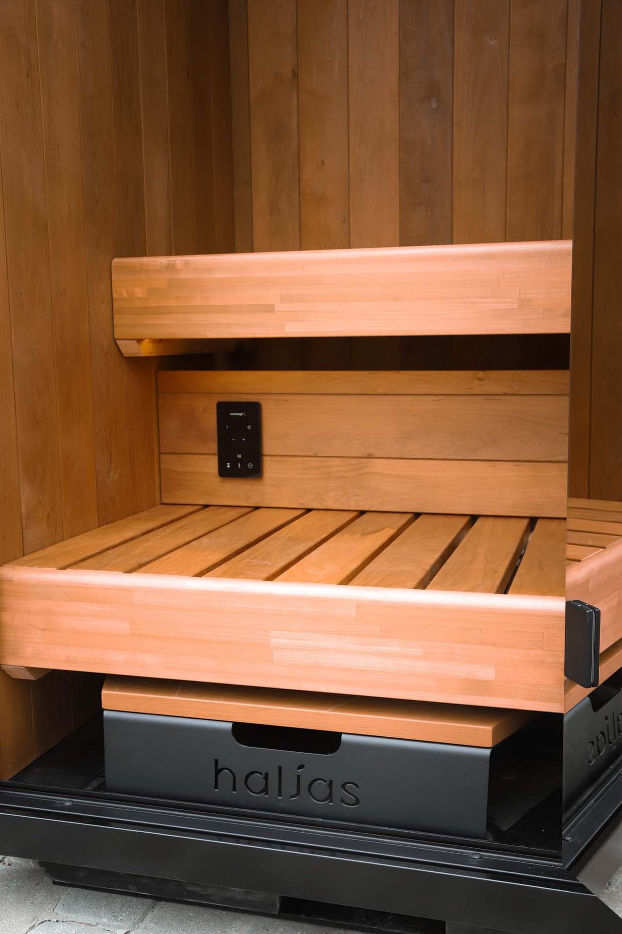 Haljas Hele Nano 2 Person Outdoor Sauna — The Sauna Heater
