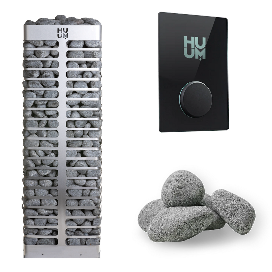 HUUM Steel 10.5 kW Electric Sauna Heater Package — The Sauna Heater