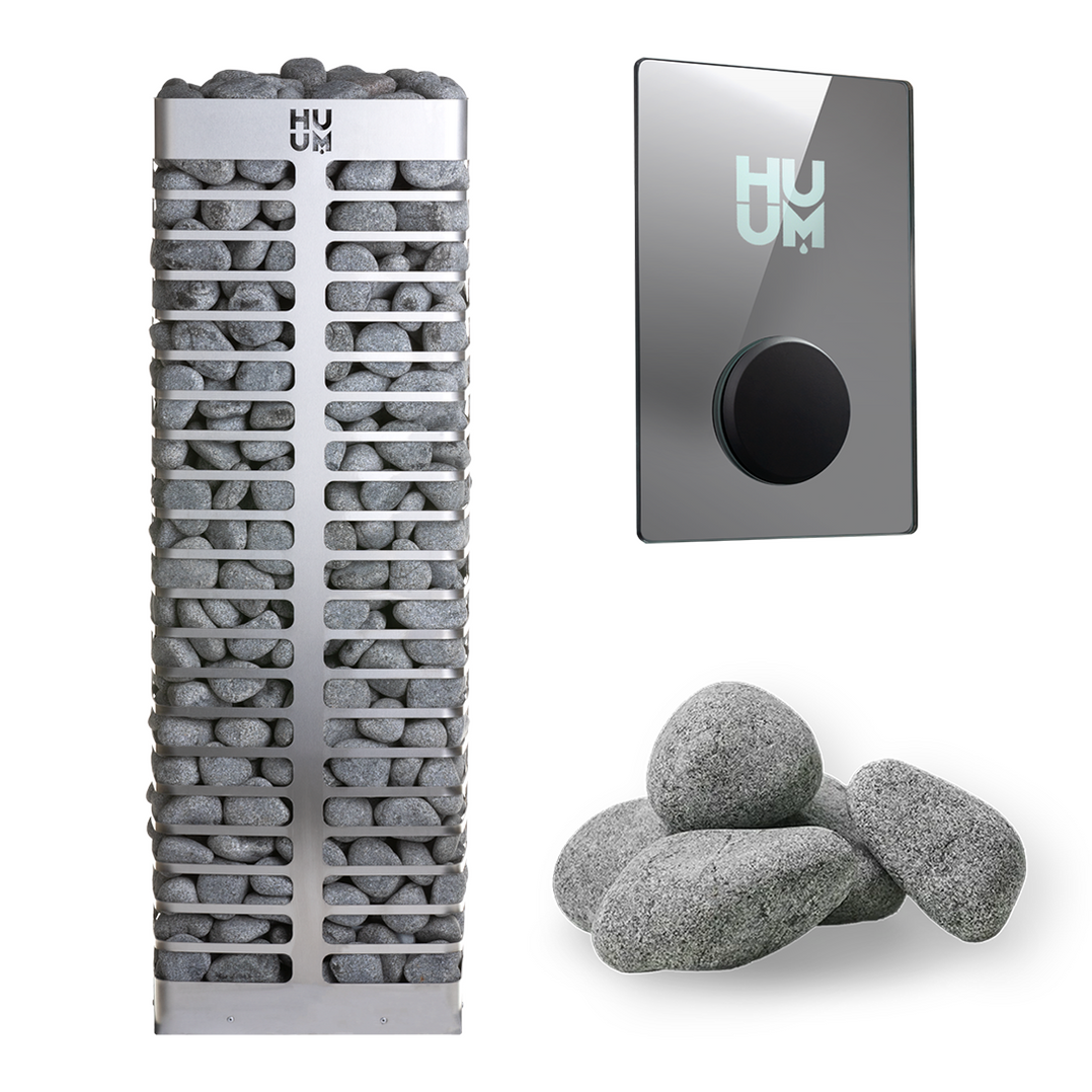 HUUM Steel 10.5 kW Electric Sauna Heater Package — The Sauna Heater